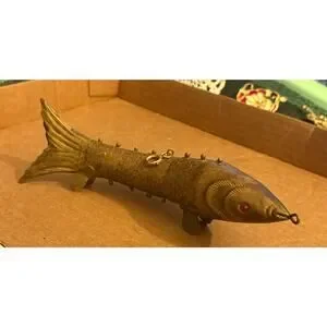 None and/or Unknown | Holiday | Vintage Articulated Brass Fish Ornament ...